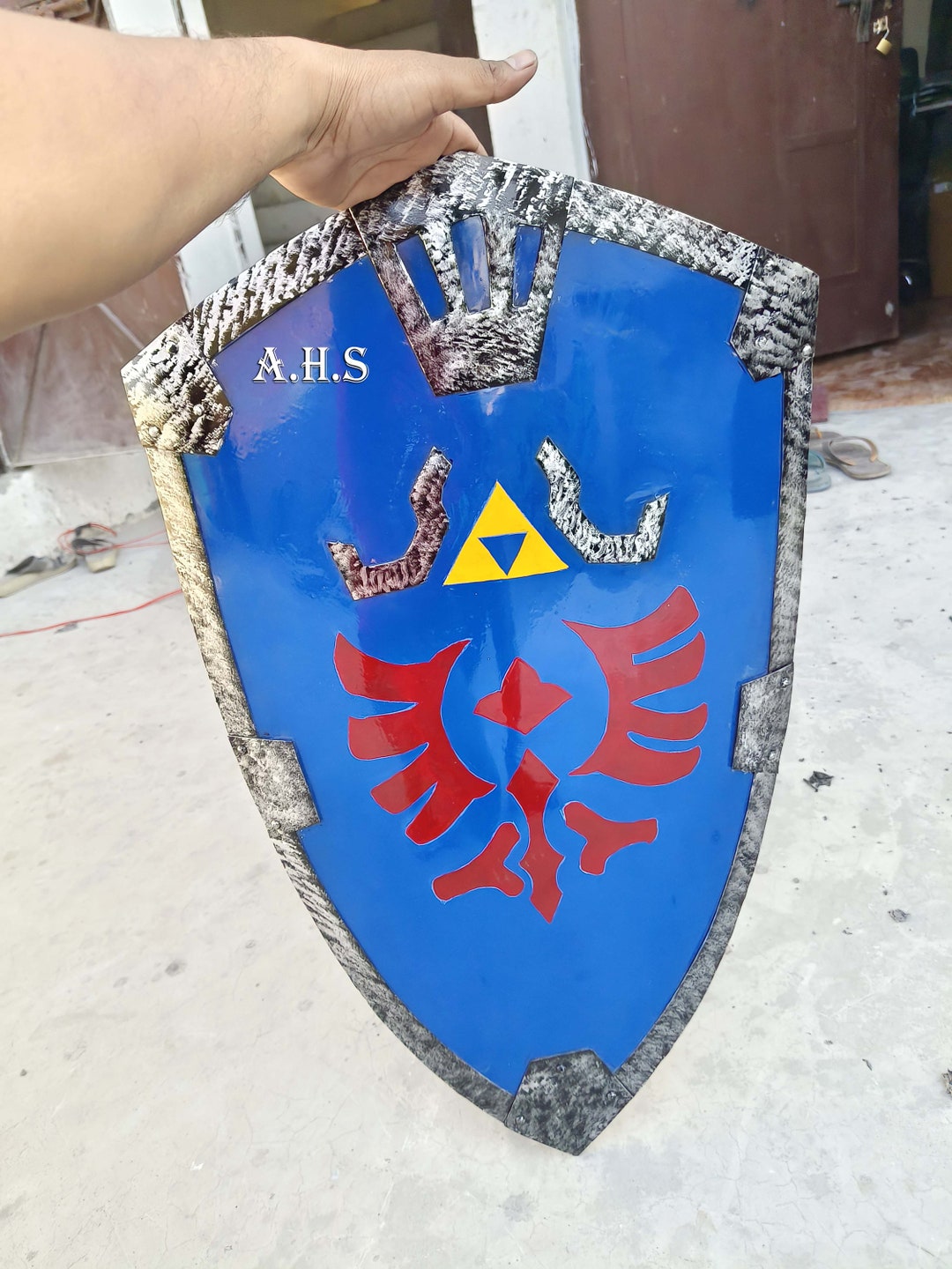 New Metal Medieval Legend of Zelda Inspired Hylian Templar Shield ...