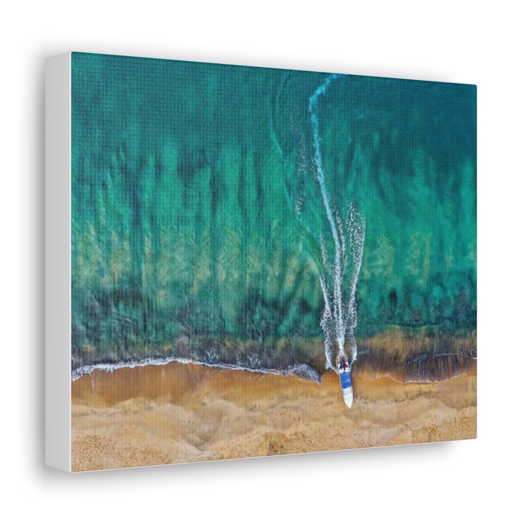 Shoreline Scene Canvas Wall Décor - Etsy