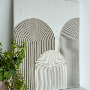 Beige Textured Arches Art Textured Arches Art Wall Textured Canvas Art ...