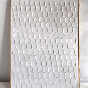 Textured Art - Textured Mottled - White Canvas Art - Boho Style ...