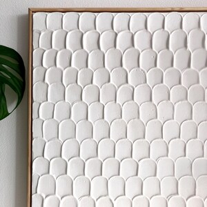 Textured Art - Textured Mottled - White Canvas Art - Boho Style ...