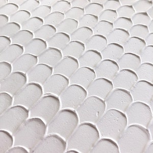 Textured Art - Textured Mottled - White Canvas Art - Boho Style ...