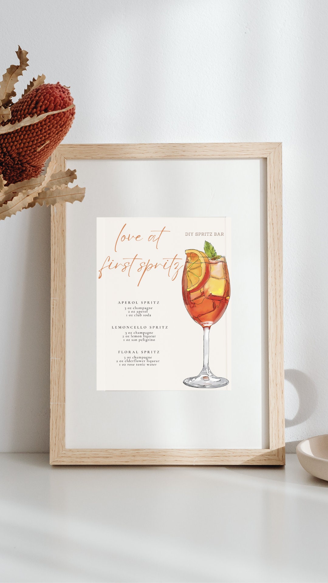 Love at First Spritz Bar Menu [digital Download] - Etsy
