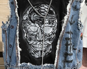 Skull Vest - Etsy