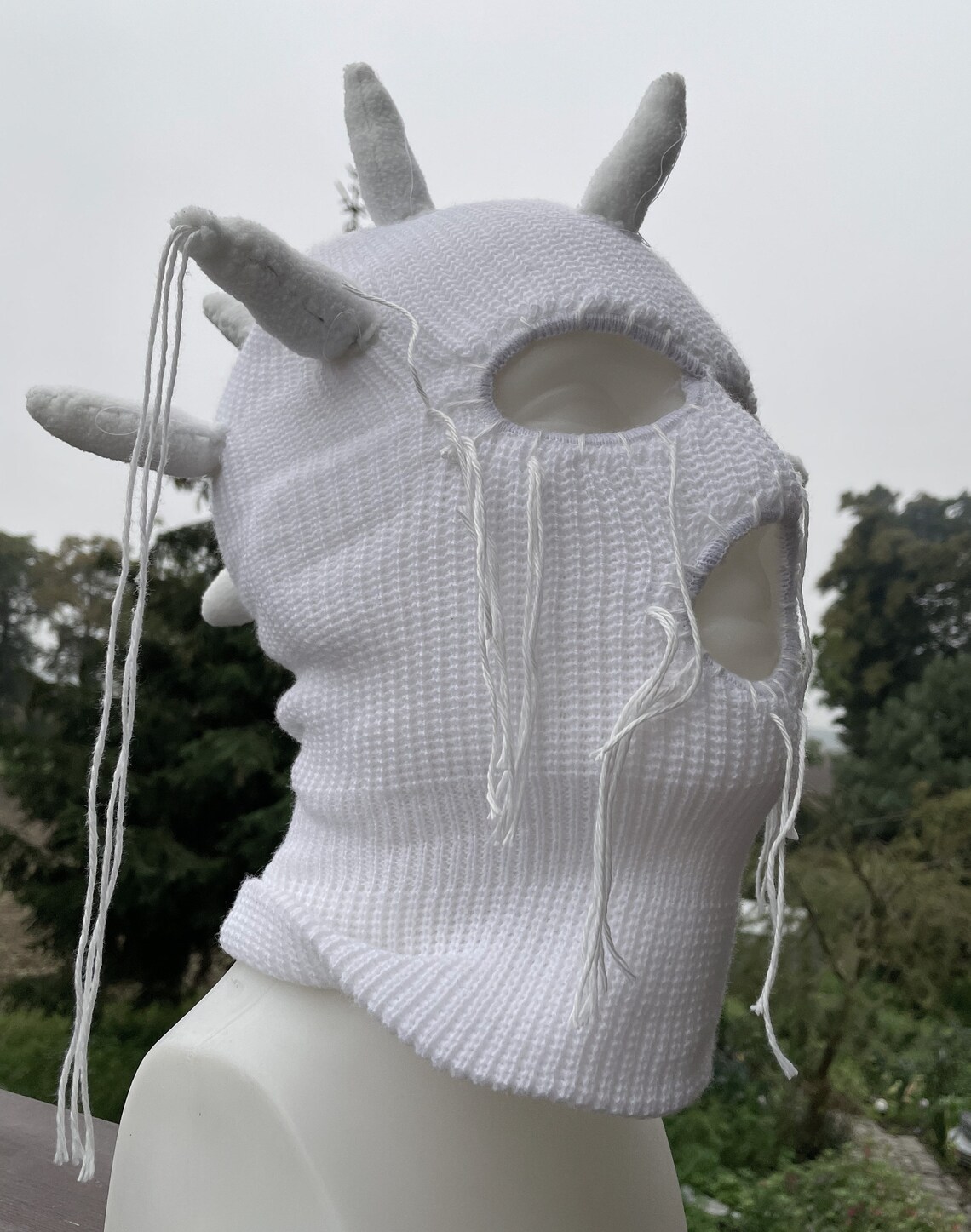 White Customed Balaclava Ski Mask - Etsy