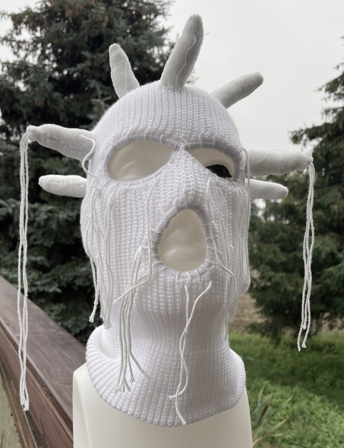 White Customed Balaclava Ski Mask - Etsy