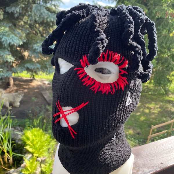Ski Mask With Dreads - Etsy