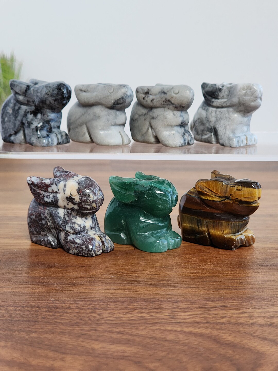 Crystal Bunny Laying Down Crystal Rabbits Lucky Rabbit - Etsy