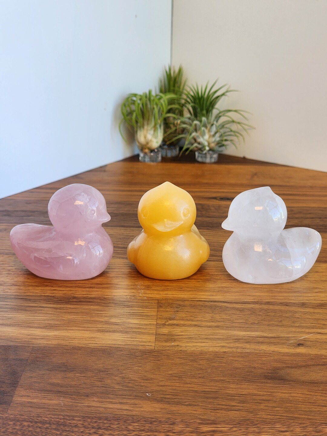 Crystal Ducks | Larger Duck Crystals | Orange Calcite (yellow), Rose ...