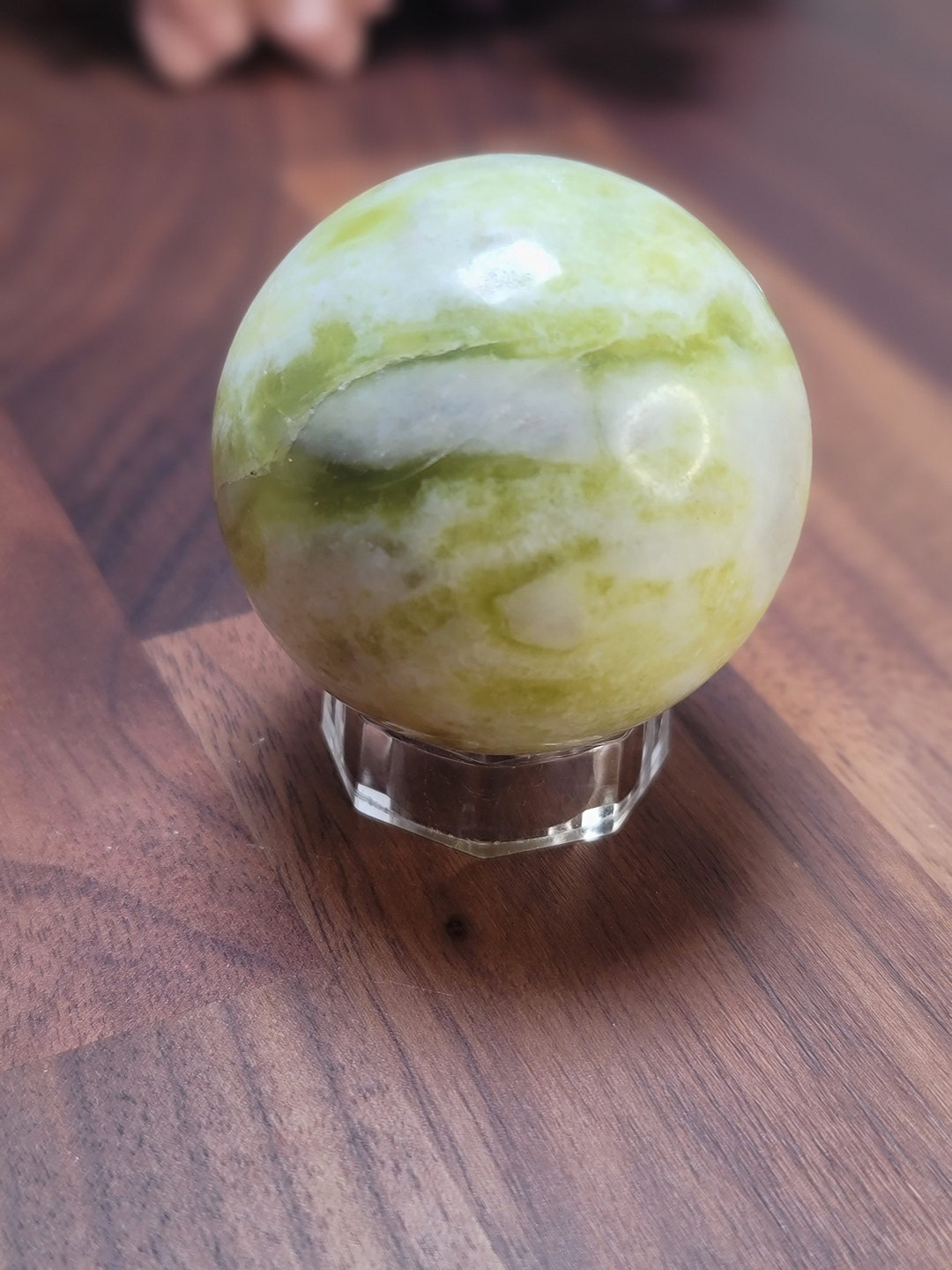 Yellow Serpentine Crystal Sphere (53 MM) - Etsy