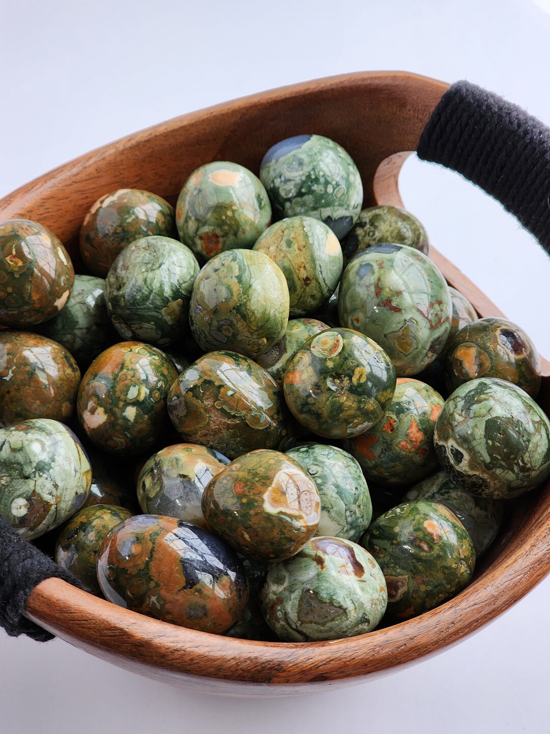 Rainforest Jasper Tumbles | Medium | Lucky Girl Crystal Confetti Add on ...