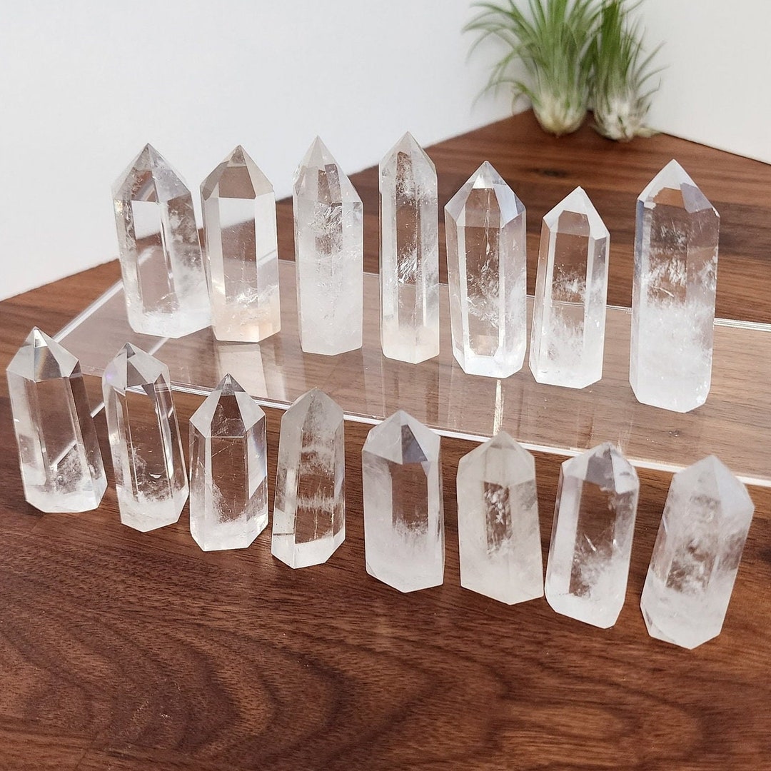 Clear Quartz Point Tower: Mini Crystal Obelisk, Intuitively Chosen - Etsy