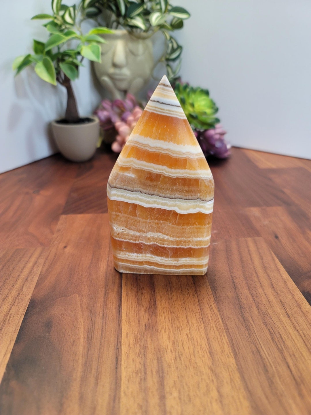 Candy Corn Crystal | Orion Constellation | Orange Calcite Free Form ...