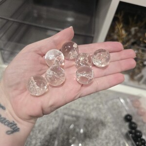Crackle Quartz Mini Sphere: Crystal Gazing Stone Ball - Etsy