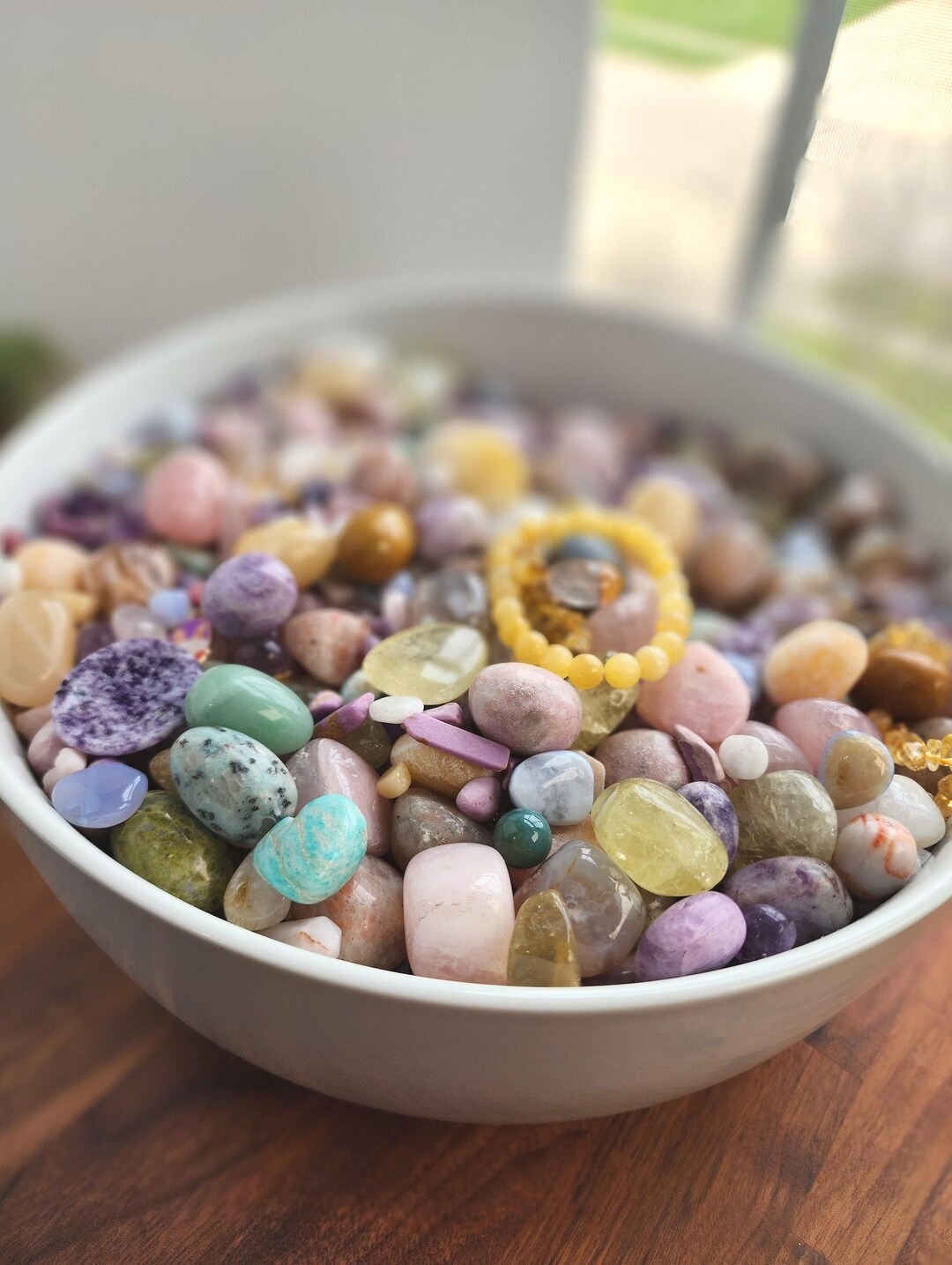 Spring Crystal Confetti: Cottagecore Pastel Tumbles, Worry Stones ...