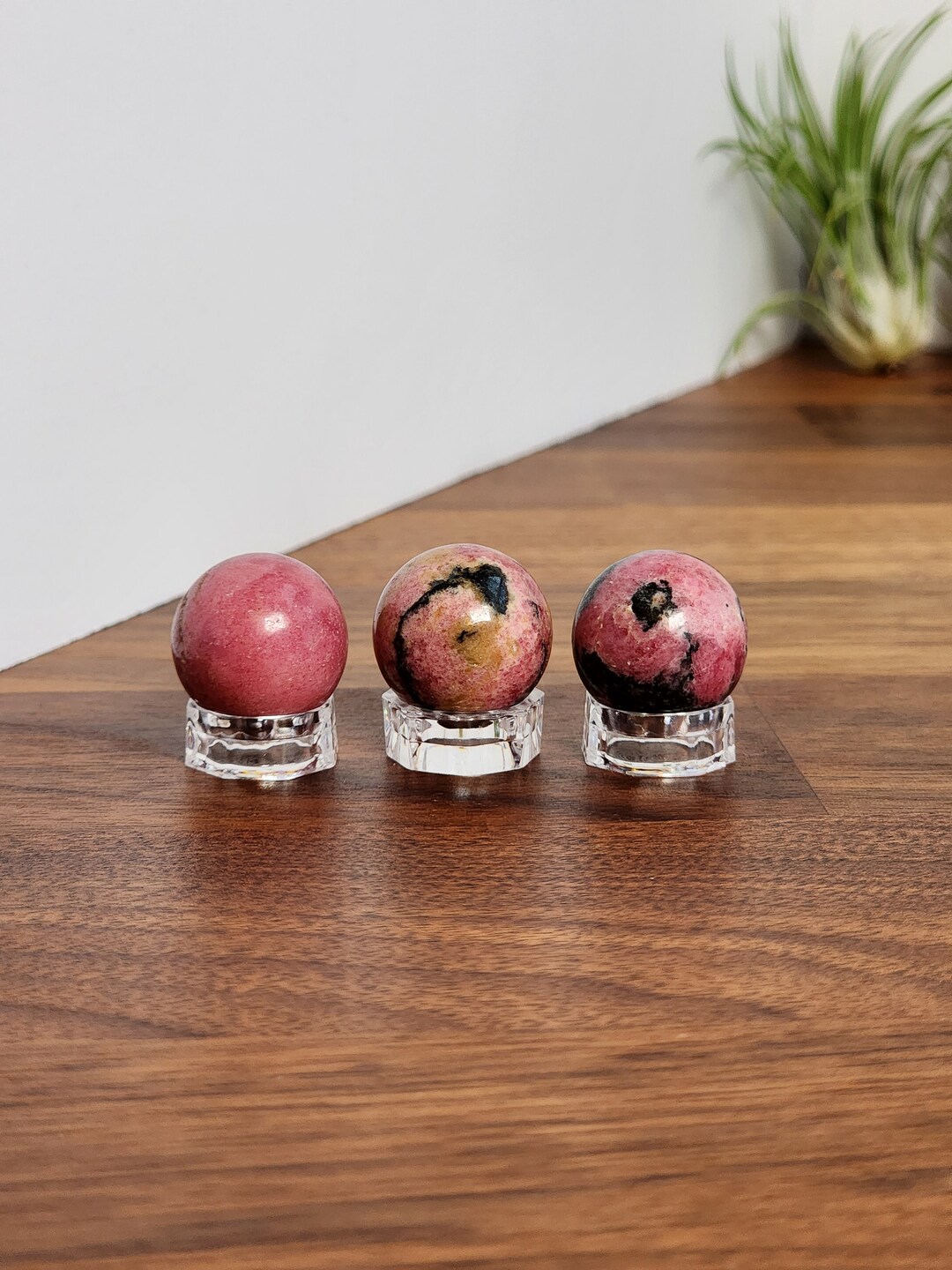 Pink Rhodonite Mini Sphere | Pink Crystal Ball | Small Sphere ...