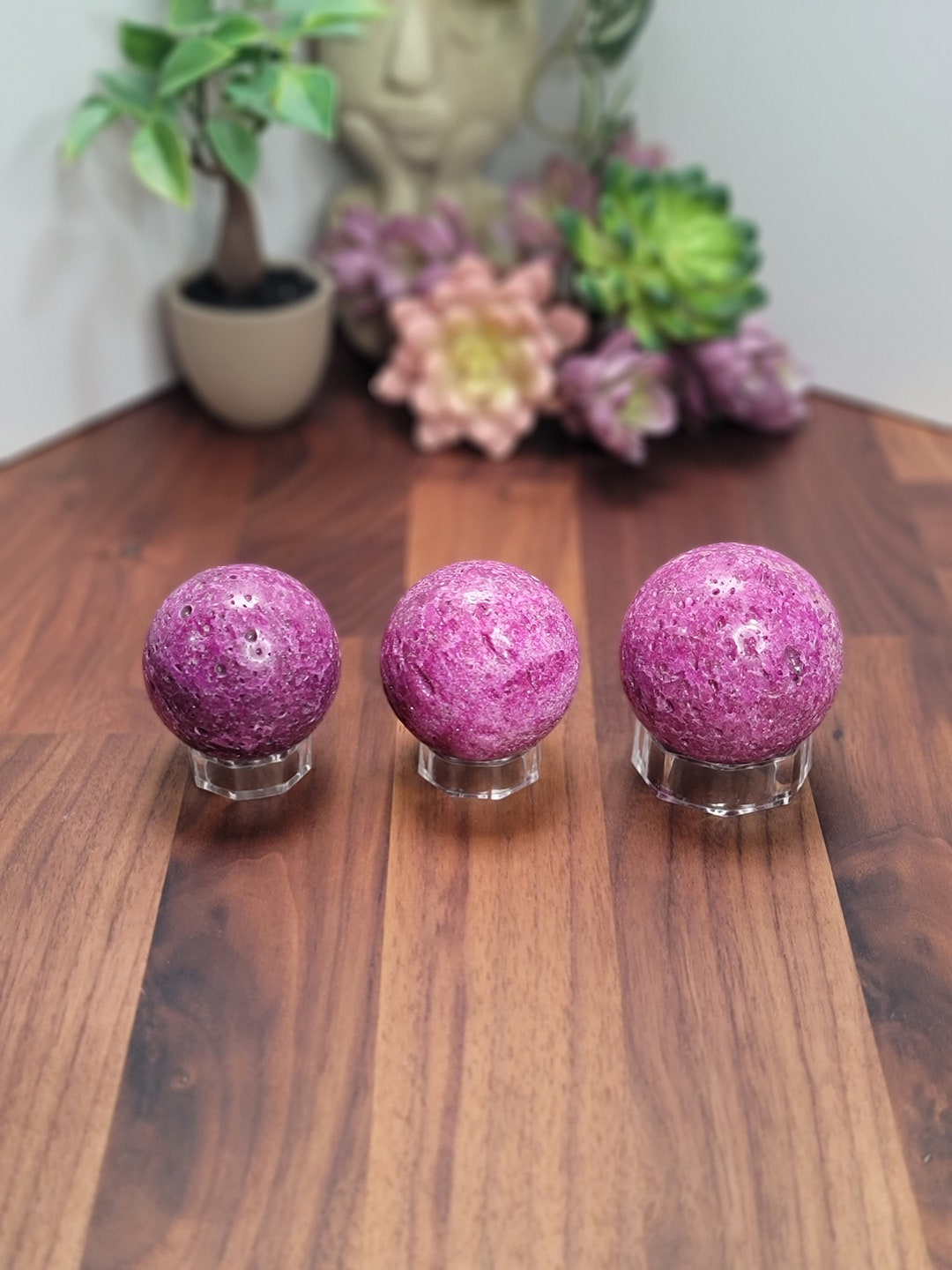 Honeycomb Red Ruby Sphere | 52 - 58 MM | Red and Purple | UV Reactive ...
