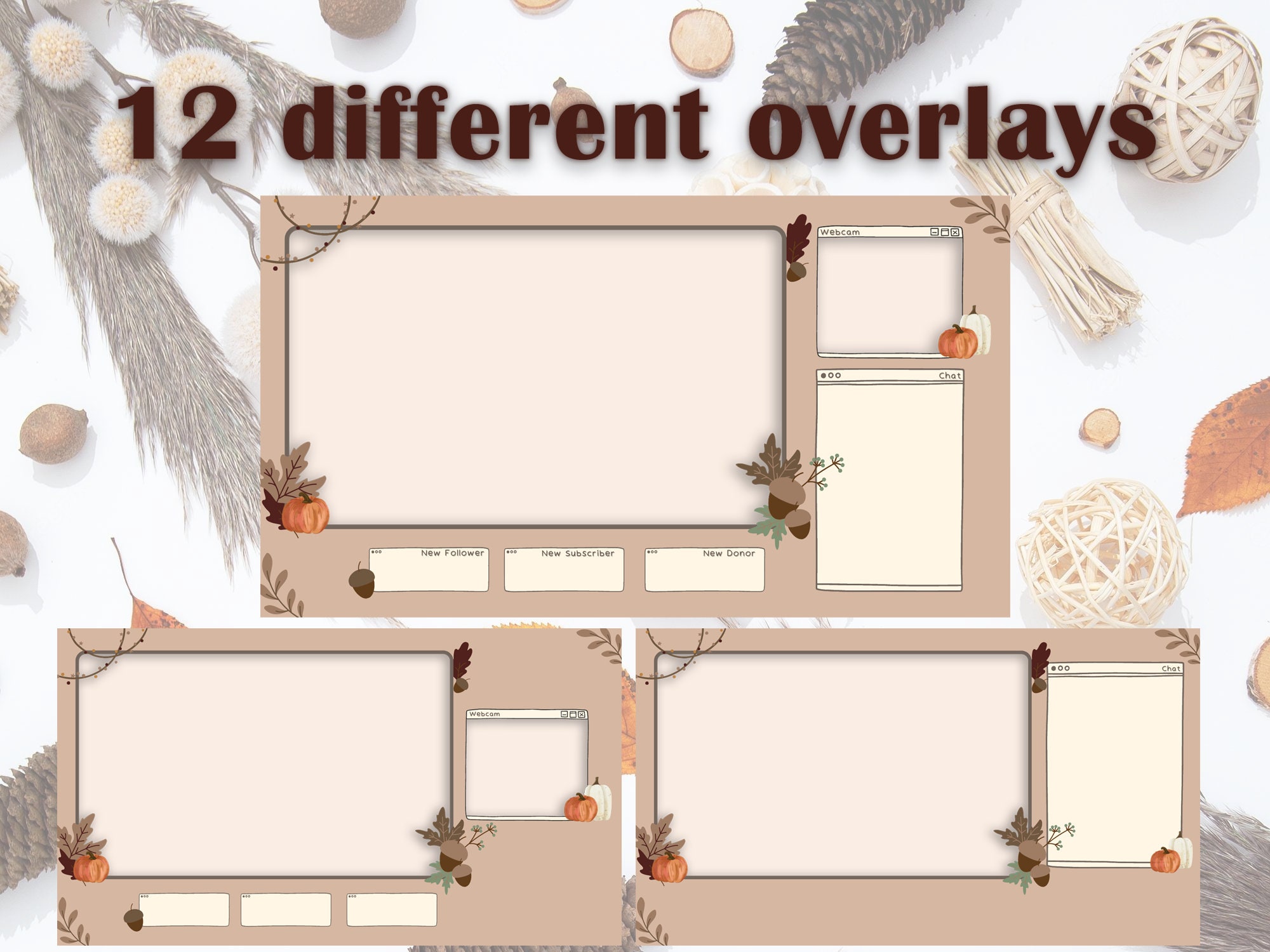 Complete Animated autumn Twitch Streamer Overlay - Etsy