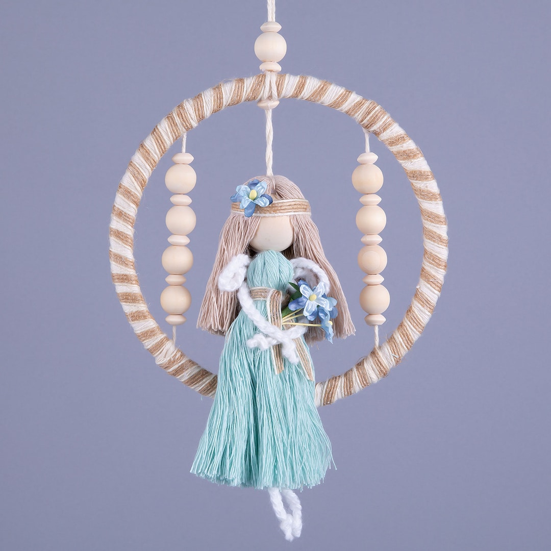 Macrame Doll, Gift for Douther, Babyshower Gift, Boho Style Eco ...