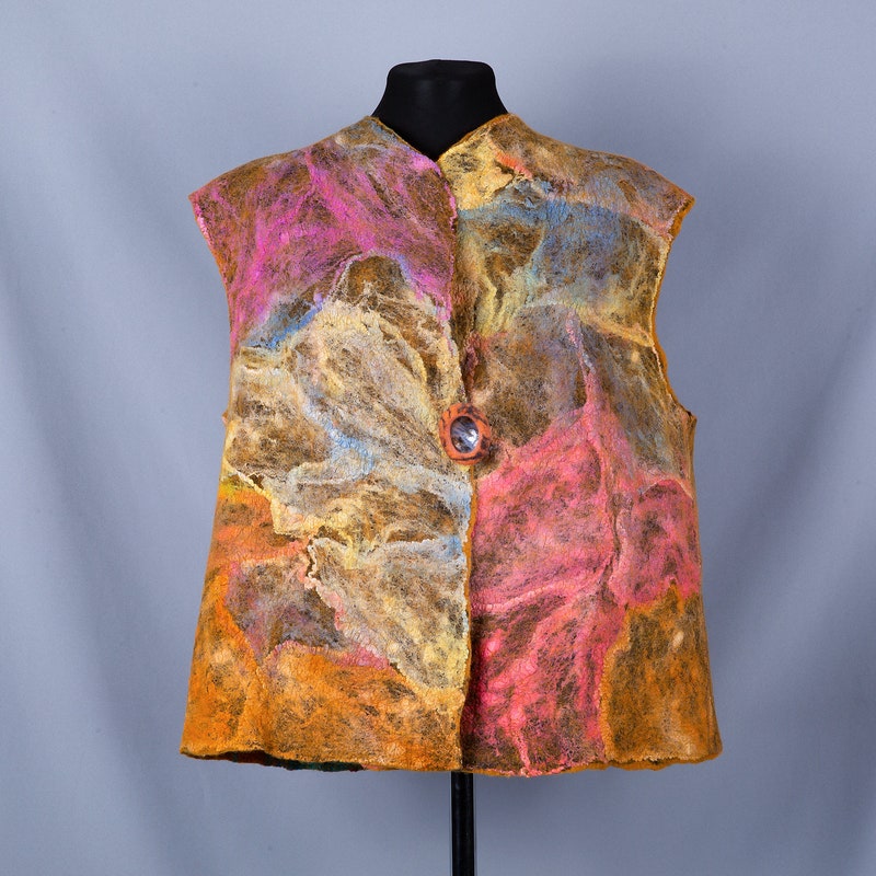 Felt Vest - Etsy