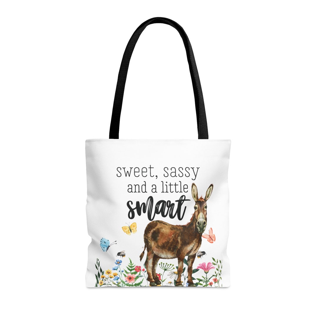Sweet, Sassy and a Little Smart Assy Funny Tote Bag - Etsy