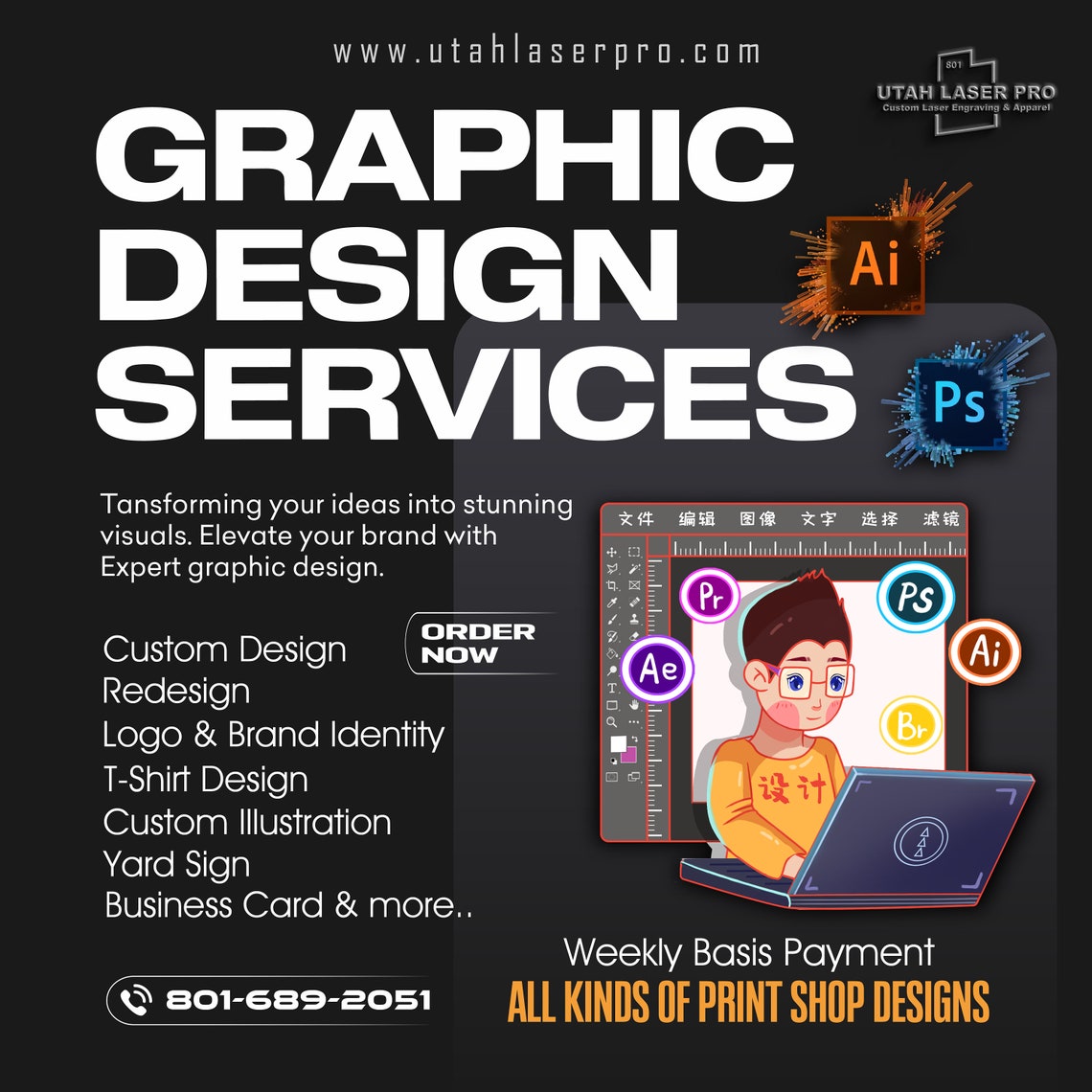 Custom Graphic Design Service, Custom Graphics, Professional Graphic ...