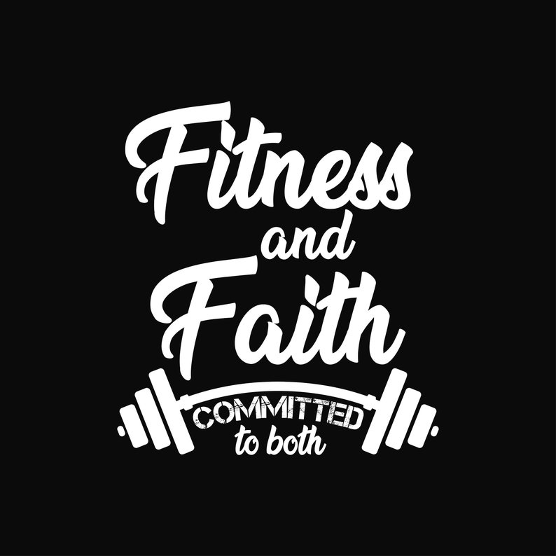 Fitness and Faith Committed to Both - Etsy
