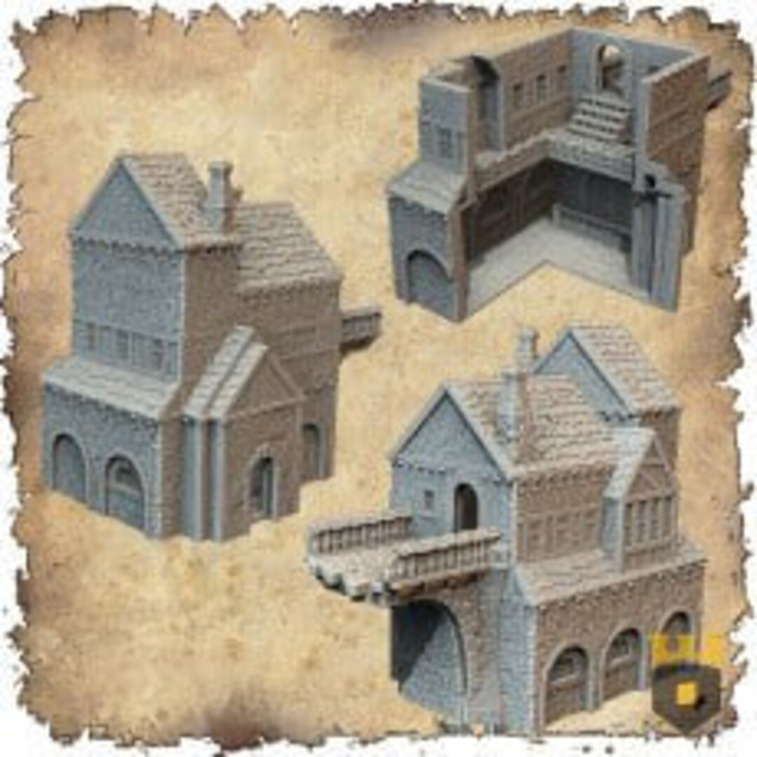 Leichheim Moduler Building Set House 2 Wargaming Mordheim - Etsy