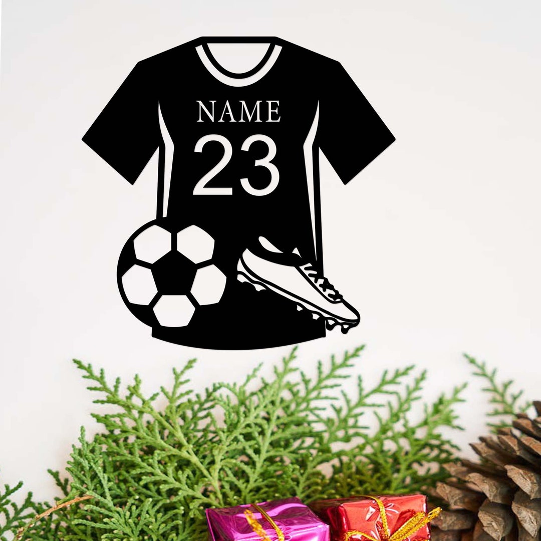 Personalized Soccer Sign,custom Soccer Name Sign,soccer Football Wall ...