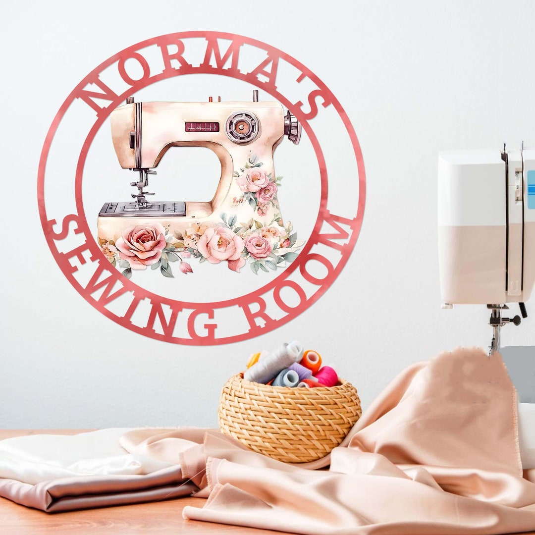 Custom Sewing Metal Sign,sewing Room Wall Decor,personalized Quilting ...
