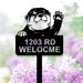 Custom Otter Garden Stake,otter Metal Sign,otter Animal Address Sign ...