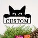 Custom Cat Metal Sign,cat Wall Art,personalized Cat Name Sign,cat ...