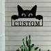 Custom Cat Metal Sign,cat Wall Art,personalized Cat Name Sign,cat ...