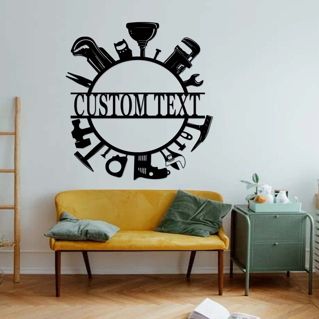 Custom Plumber Sign,plumber Metal Wall Art,personalized Plumber Name ...