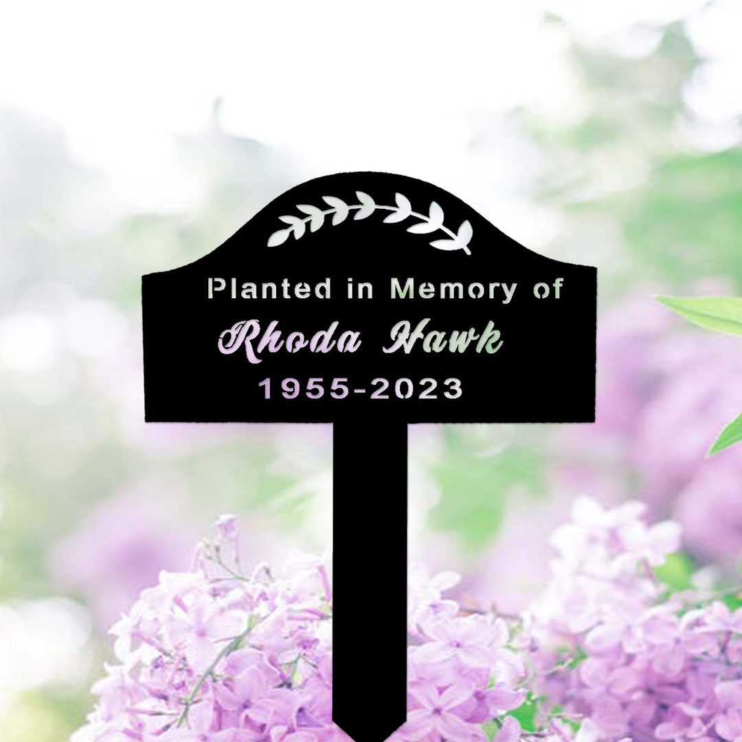 Personalized Memorial Garden Stake,planted in Memory of Garden Stake ...