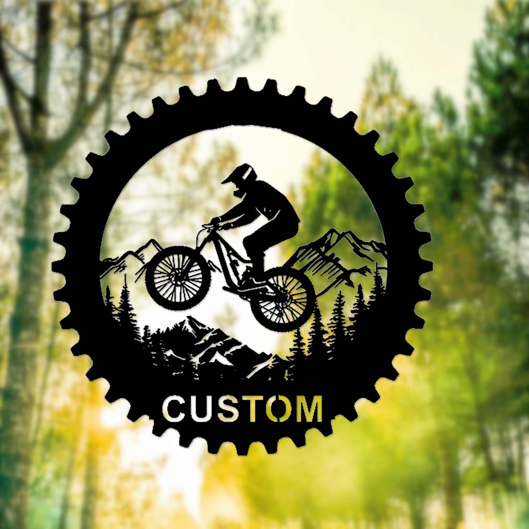 Custom Mountain Bike Sign,mountain Bike Metal Wall Art,personalized ...