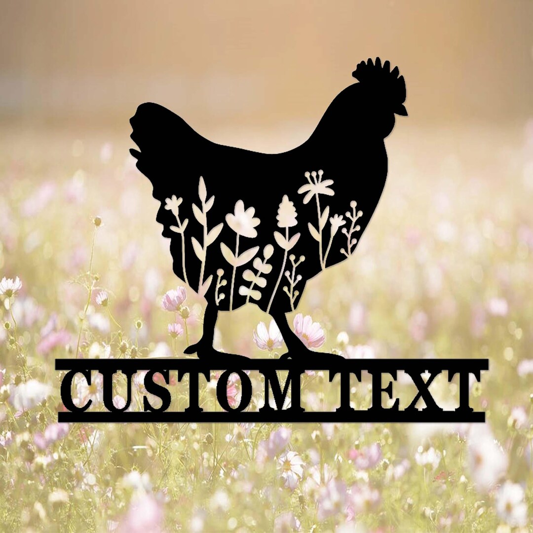 Custom Chicken Farm Sign,metal Chicken Coop Sign,personalized Hen House ...