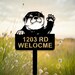 Custom Otter Garden Stake,otter Metal Sign,otter Animal Address Sign ...