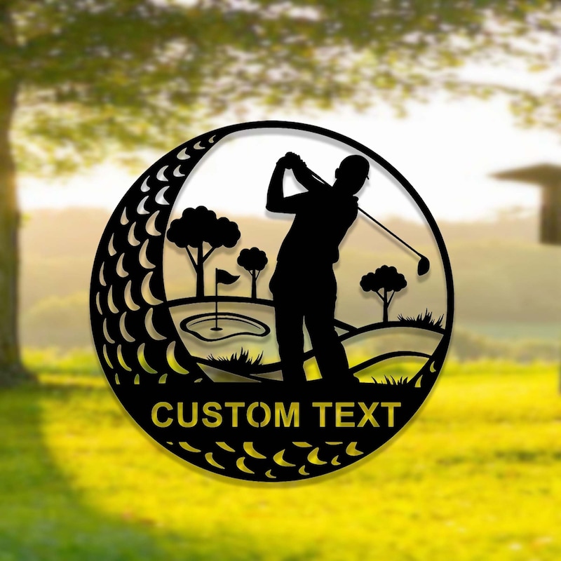 Golf Metal House Sign - Etsy UK