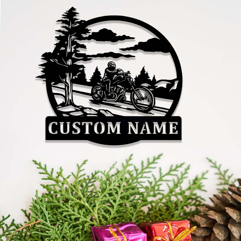 Custom Metal Motorcycle Signpersonalized Motorcyclist Name - Etsy