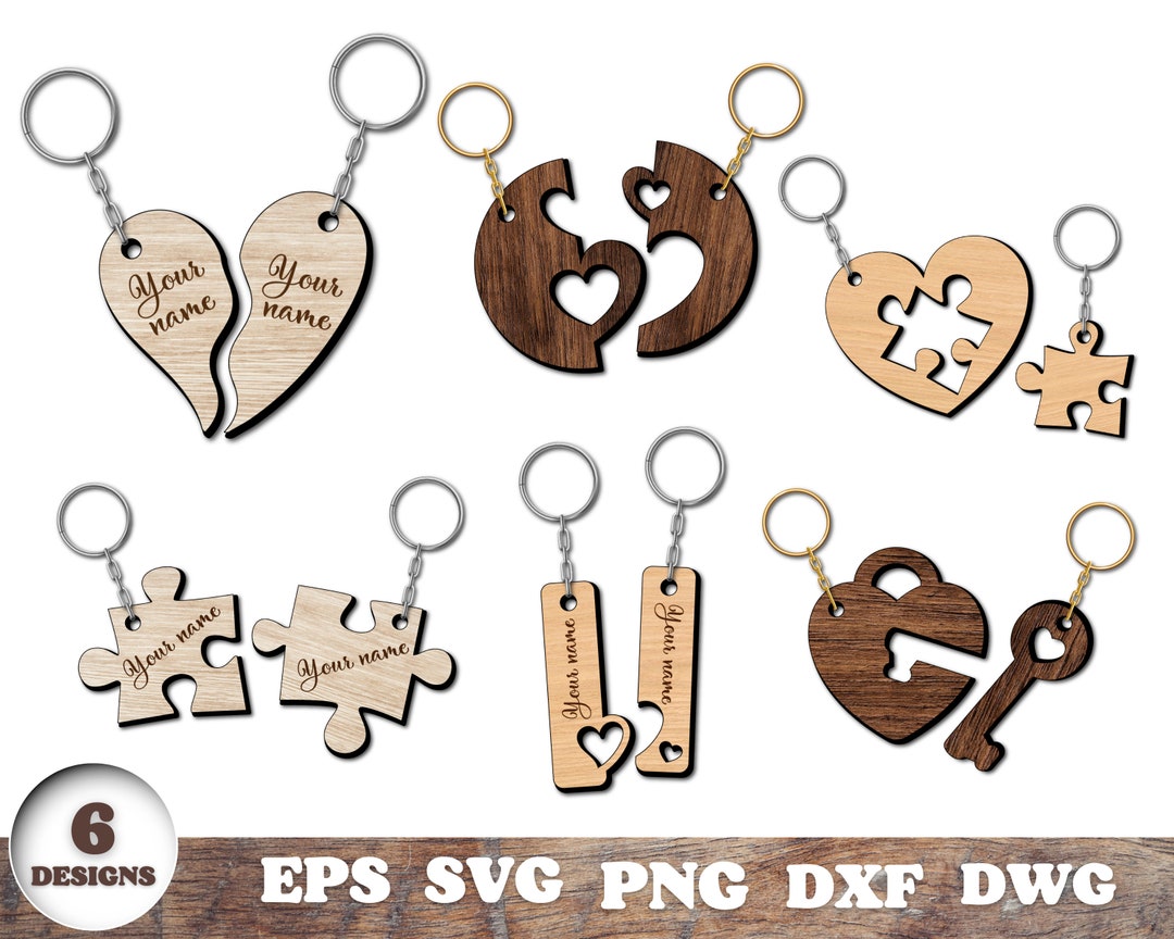 Valentines Keychain SVG, Laser Cut, Glowforge, Valentines Day, Wooden ...