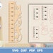 Kids Growth Chart Ruler Bundle, SVG Bundle for Glowforge, Children's ...