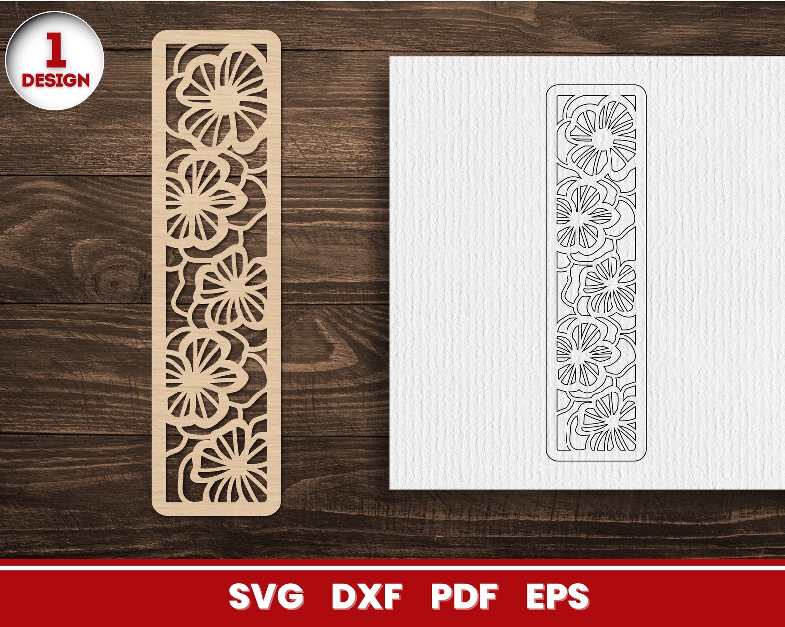 Geometric Bookmarks SVG Bundle, SVG Bundle for Glowforge, Bookmark ...