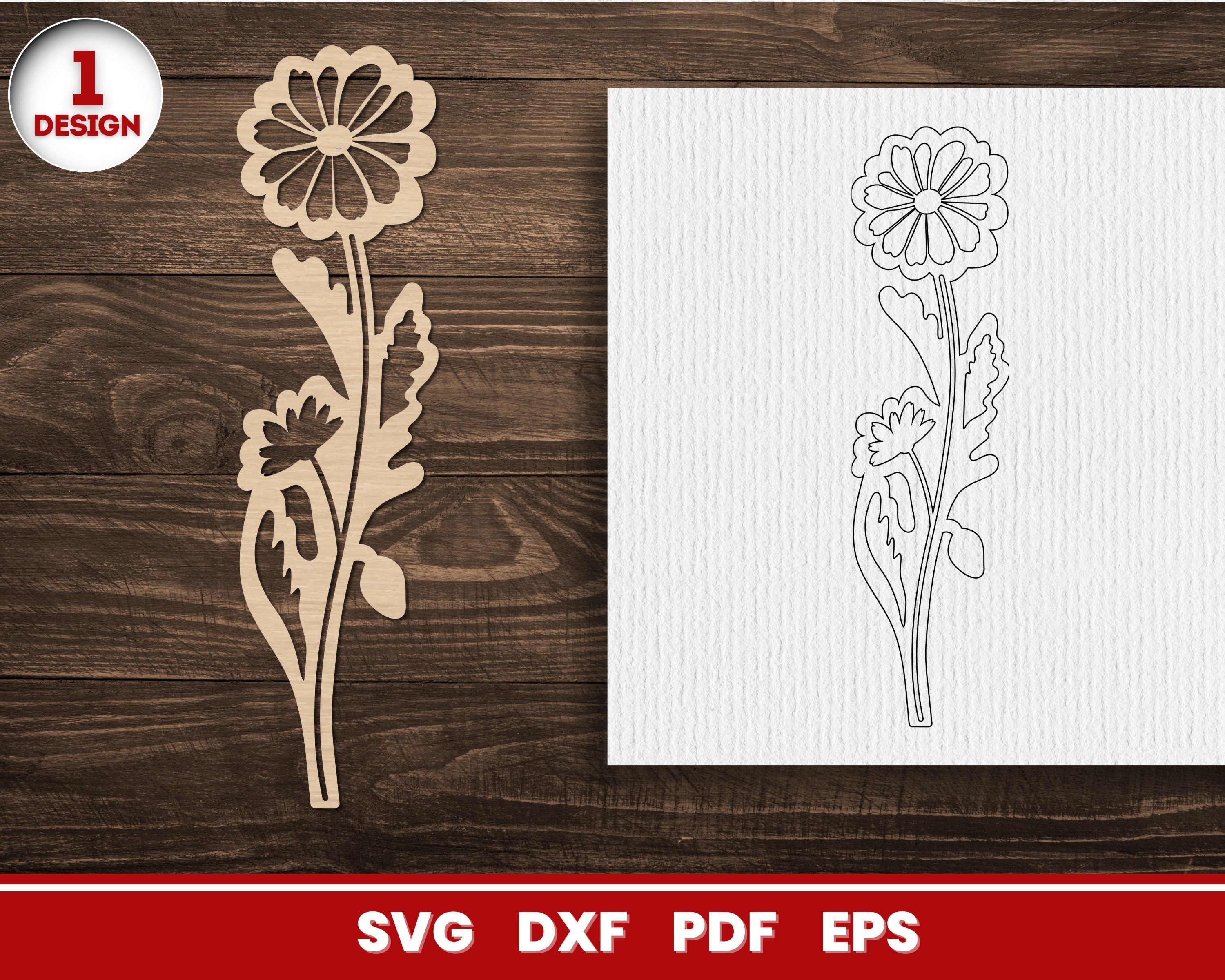 Floral Bookmarks SVG Bundle, SVG Bundle for Glowforge, Bookmark ...