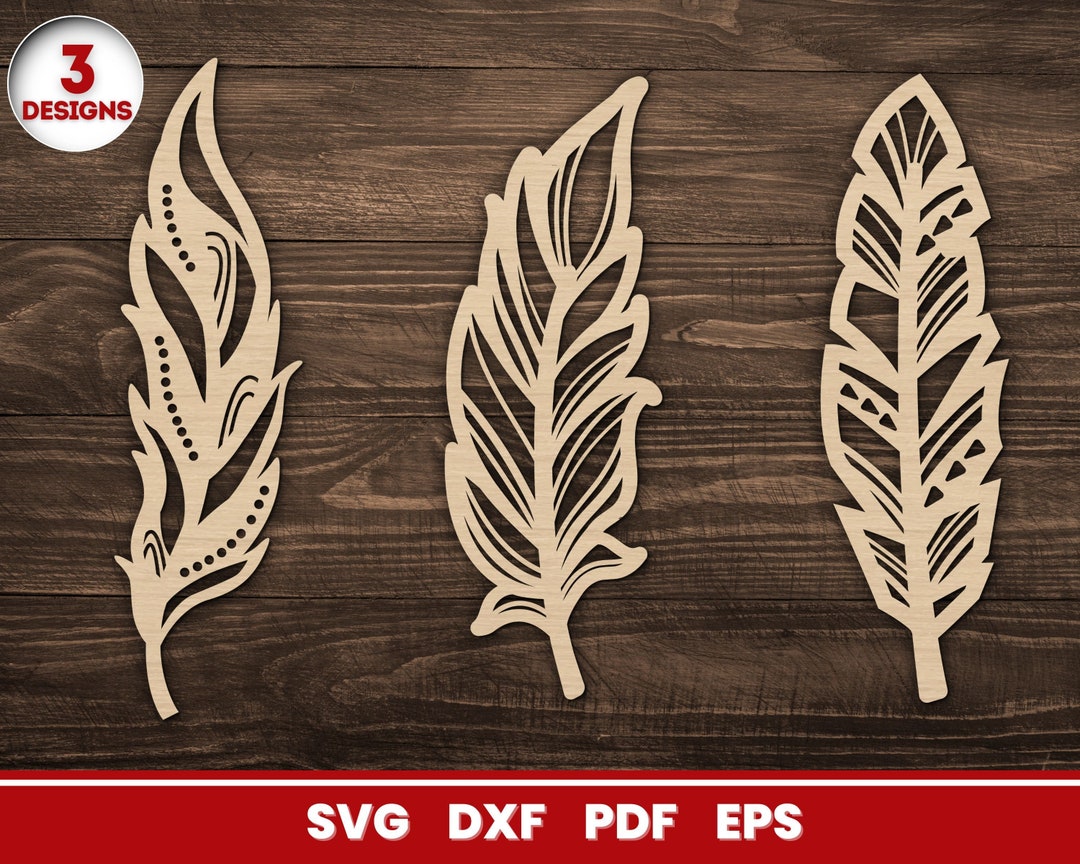 Bookmarks Feathers SVG Bundle, SVG Bundle for Glowforge, Bookmark ...