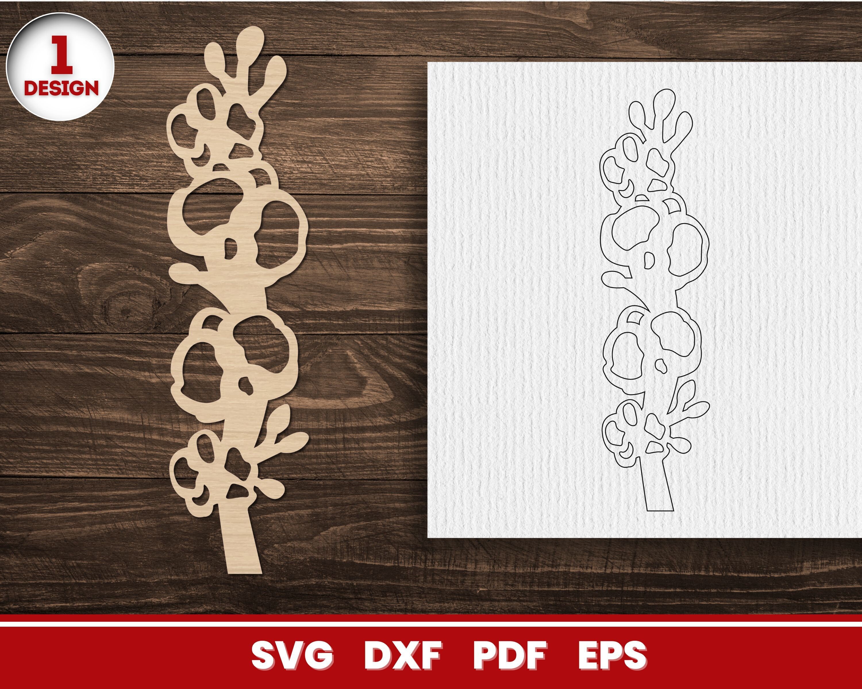 Floral Bookmarks SVG Bundle, SVG Bundle for Glowforge, Bookmark ...