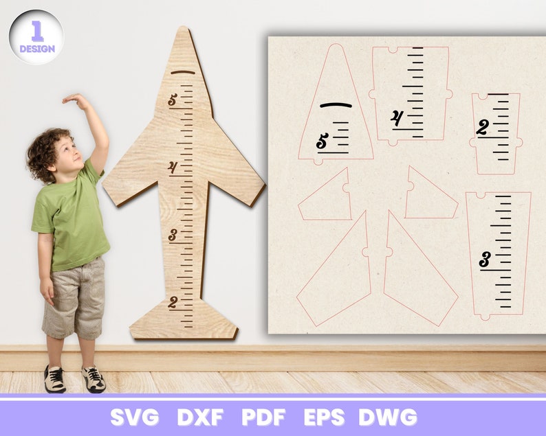 Animals Height Chart Rulers, SVG Bundle for Glowforge, Children's Room ...