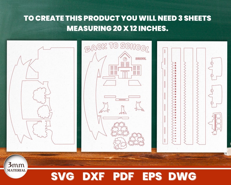 Back to School Countdown, SVG File for Glowforge, Countdown Calendar ...
