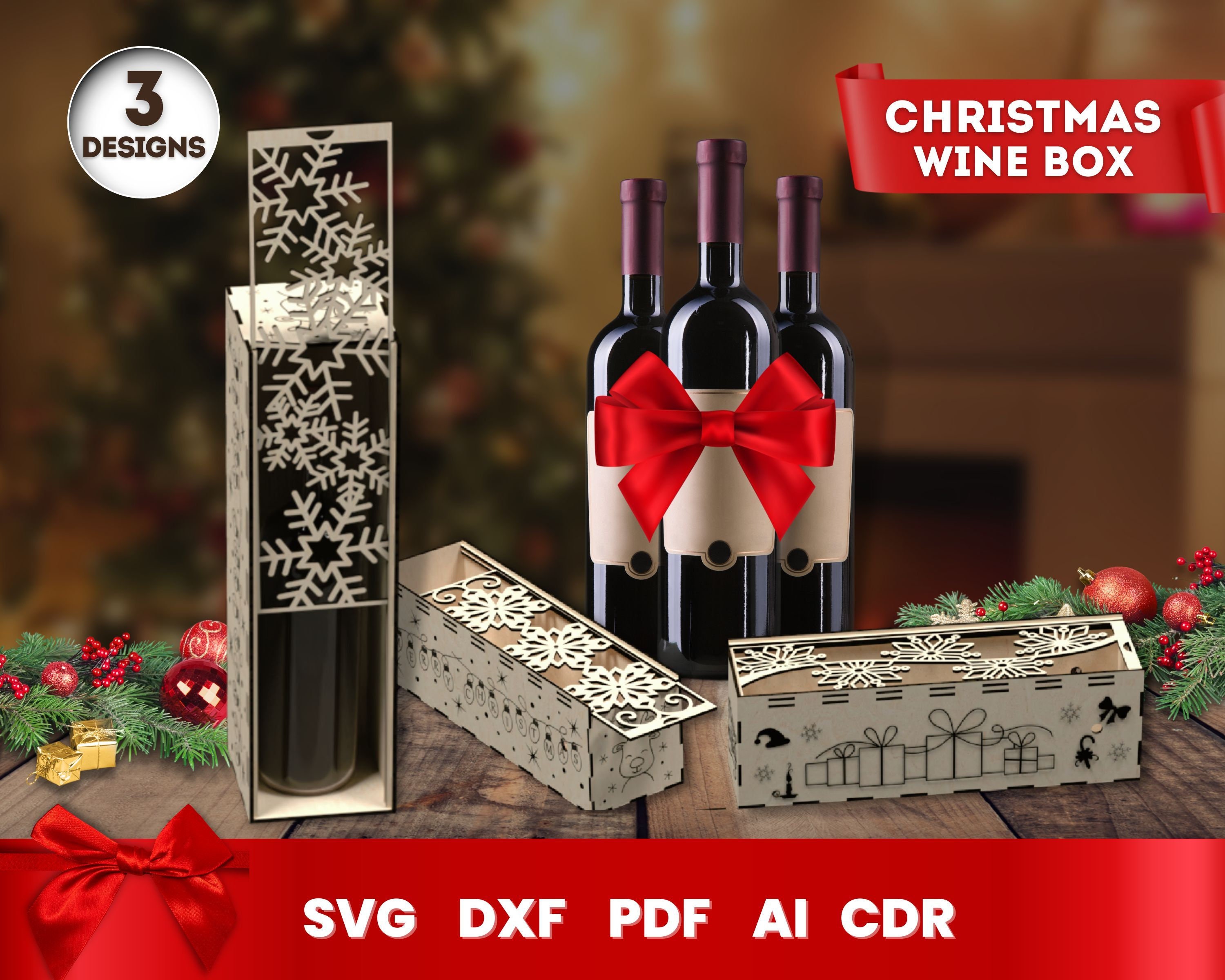 Christmas Laser Cut Bundle, SVG Bundle for Glowforge, Christmas ...