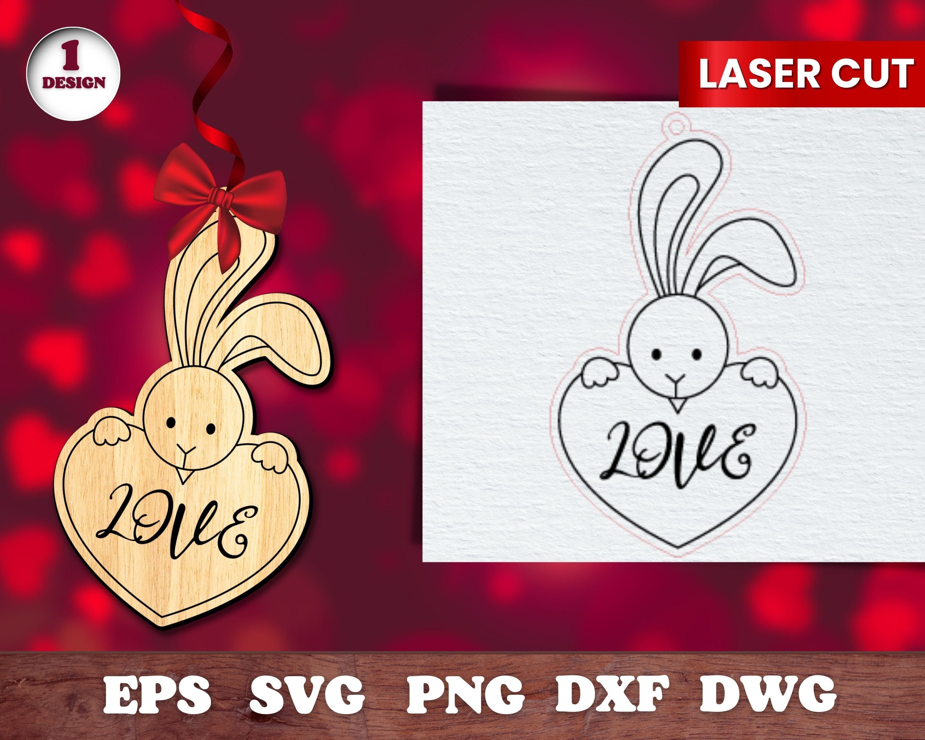 Valentine's Day Gift Tags Laser Cut, SVG Bundle for Glowforge, Cricut ...